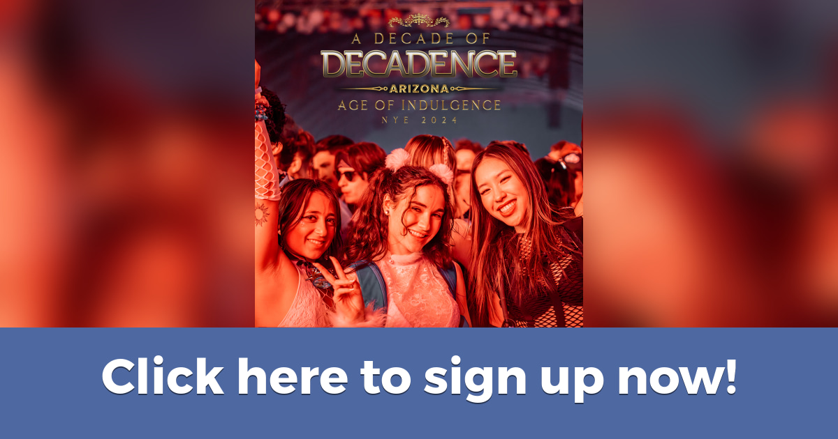 Decadence Arizona Newsletter Sign Up