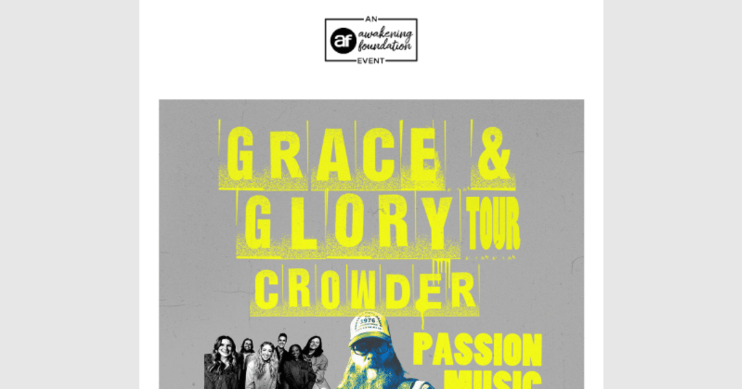 Crowder Grace & Glory Tour 2025