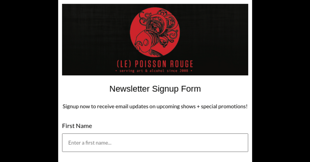 Newsletter Signup
