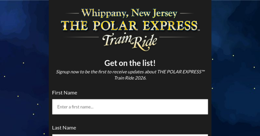 Whippany 2026 Landing Page Signup