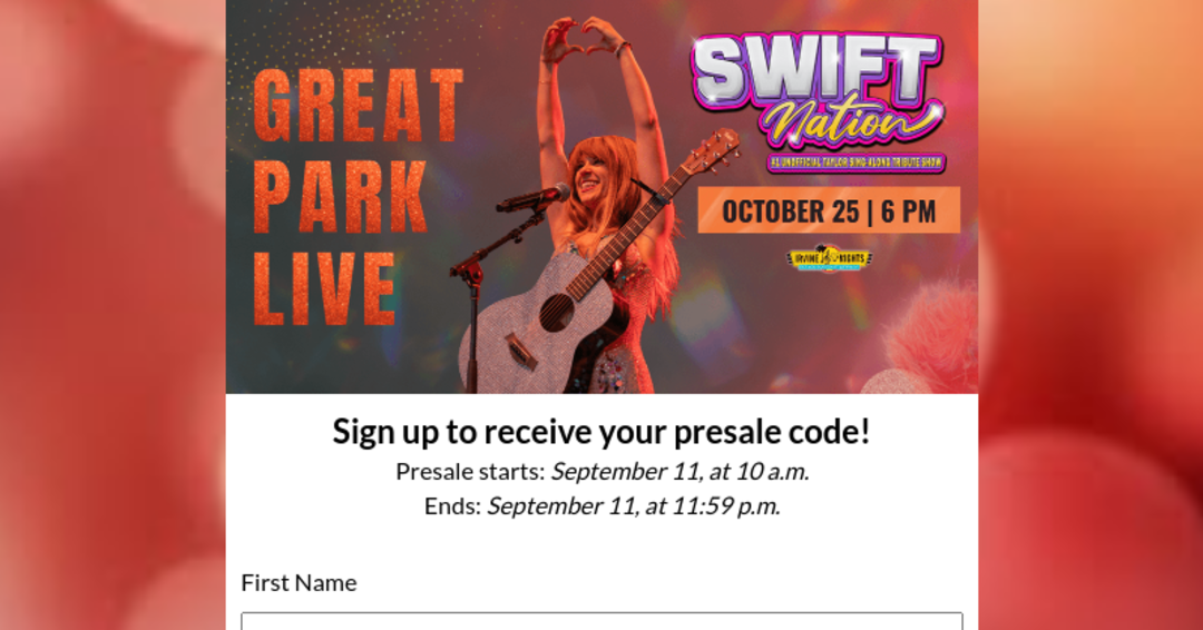 Swift Nation - October 25 Presale Sign up