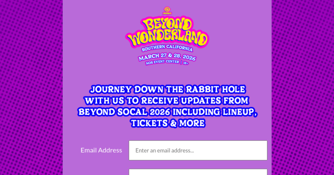 Beyond SoCal 2026 - Landing Page