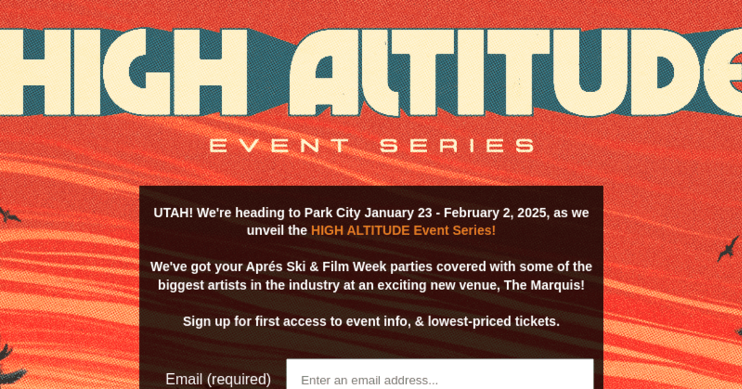 High Altitude Event Series 2025