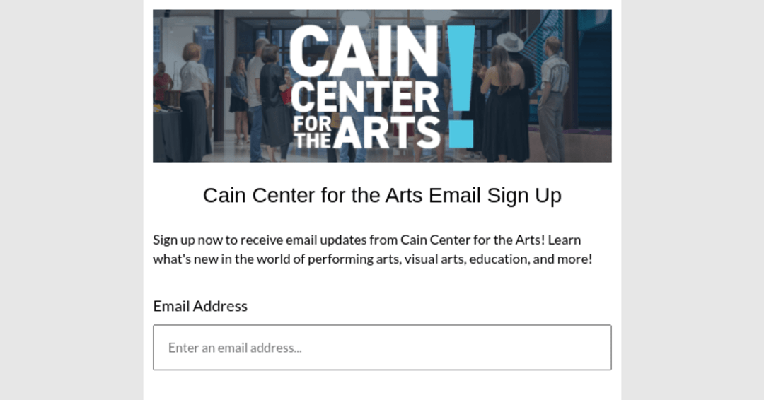 Email Sign Up with Preferences