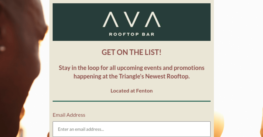 AVA Rooftop Bar Cary - Get on the List